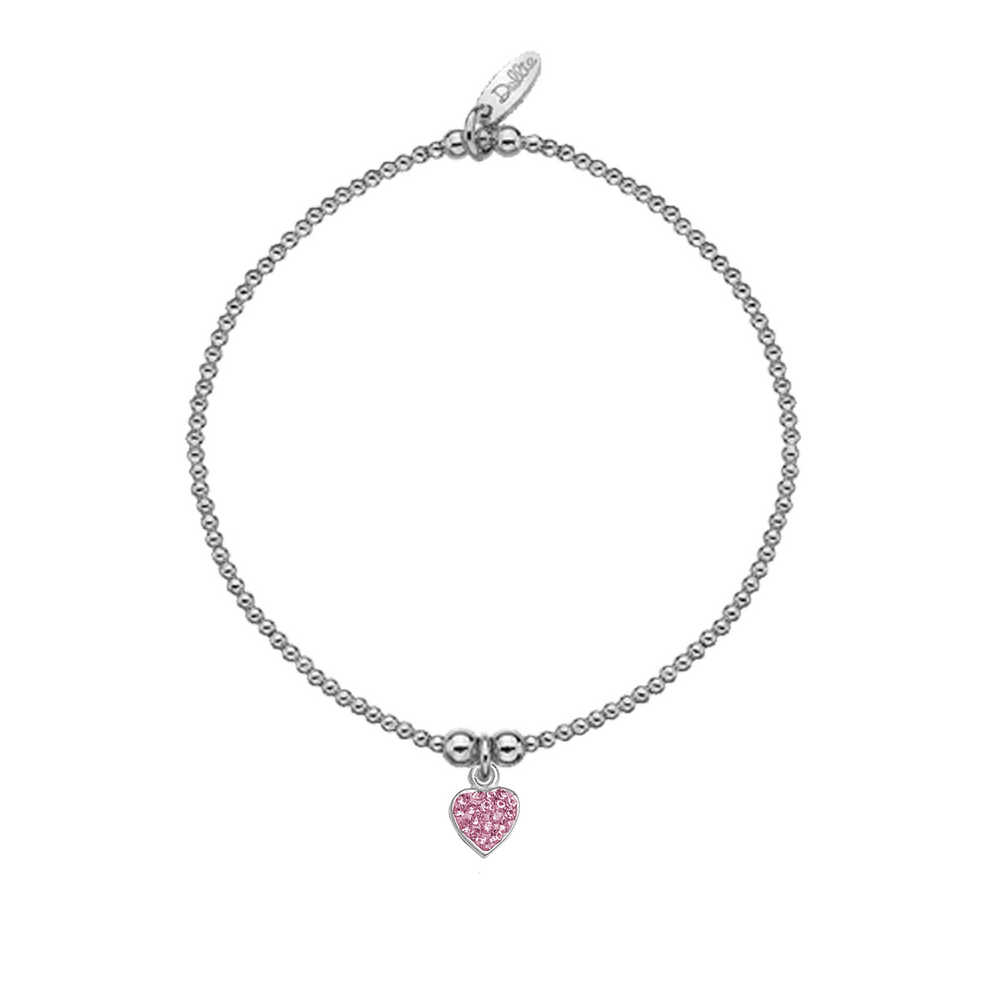Pink Heart Sparkle Bracelet | Dollie Jewellery Wholesale – Dollie Wholesale